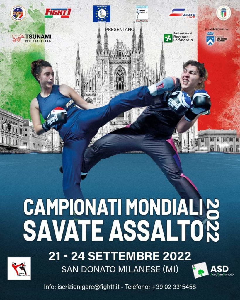 Al via i Mondiali di Savate Assalto. Dal 22 al 24 settembre a San ...
